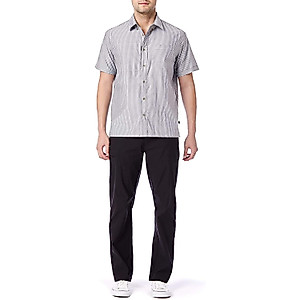 UNIONBAY UB Tech Men's Classic Fit Comfort Waist Chino Pants (32W x 32L, Navy)