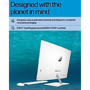 HP Pavilion All-in-One PC, 12th Gen Intel Core i7-12700T, 16 GB RAM, 256 GB SSD, Full HD IPS Touchscreen, Windows 11 Home, 4K Graphics, Wireless Mouse & Keyboard, 5 MP Pop-Up Camera (27-CA1180, 2022)