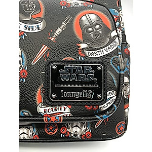 Loungefly Disney Star Wars Darkside Tattoo All Over Print Mini Bag