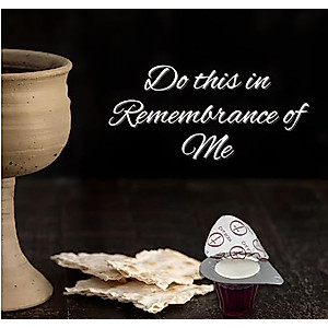 Easy Open 50 Count Pre-filled Communion Cups and Wafer Set by Kindred Truth with Communion Bread and Juice Included - by Kindred Truth