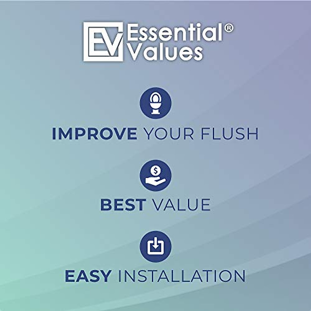 Compatible Kohler Flush Valve Seal - 3 Pack Toilet Ring Seal GP1059291 - Flushing Gasket by Essential Values