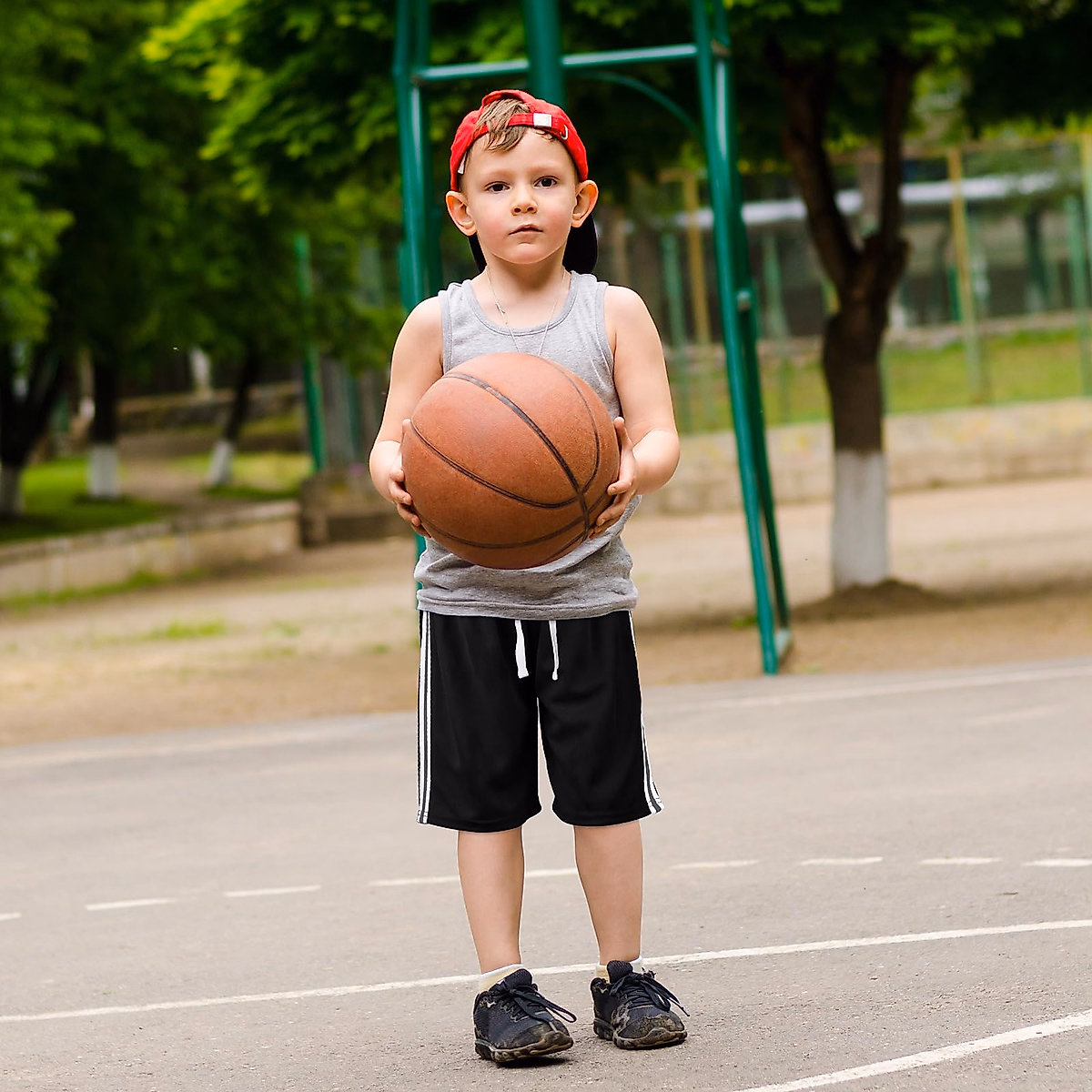 Resinta 5 Pack Toddler Boys Athletic Basketball Shorts Quick Dry Mesh Shorts Active Gym Shorts Soccer Running Sports Shorts