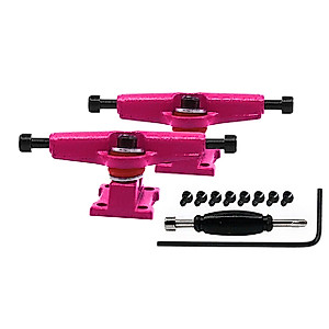 Teak Tuning Adjustable Width Fingerboard Trucks - Locking System - Allen Key Kingpin Style - Black