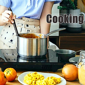 HFLYJPYW Spatulas Set of 6, Food Grade Silicone Spatulas Rubber Heat Resistant, Stainless Steel Core, Kitchen Utensils Nonstick for for Cooking, Baking and Mixing (Black)