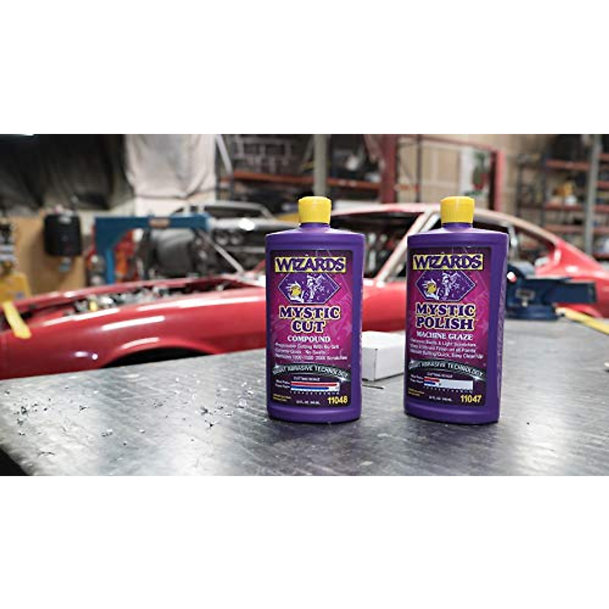 Wizards Buffing Liquid - Cutting Compounds & Polish Machine Glaze (32 oz, Mystic Cut Compound)