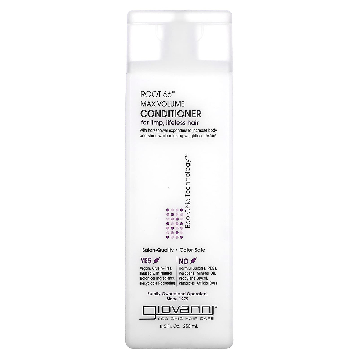 Giovanni Root 66 Max Volume Conditioner - Giovanni Conditioner, Moisture Hair Conditioner for Women & Men, Moisturizing with Natural Ingredients for Damaged Hair, Sulfate Free - 24 Fl Oz (Pack of 1)