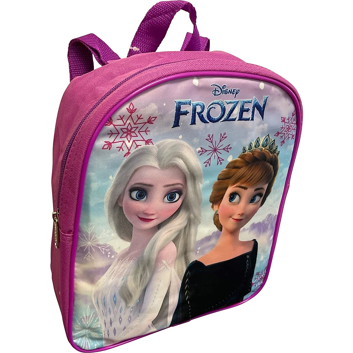 Ruz Frozen Anna And Elsa Toddler Girl 12 Inch Mini Backpack (Pink)