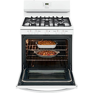 Frigidaire FCRG3052AW 30" Freestanding Gas Range with 5 Sealed Burners 5 cu. ft. Oven Capacity in White