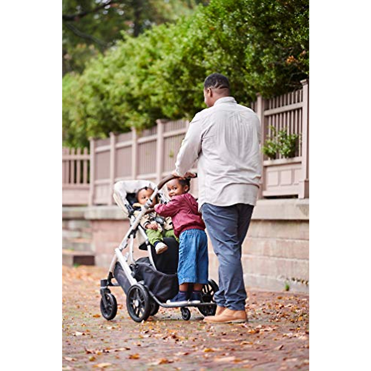 UPPAbaby Vista V2 Stroller - Greyson (Charcoal Melange/Carbon/Saddle Leather) + Piggyback for Vista & Vista V2