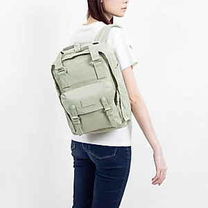 Doughnut Macaroon Nature Pale Series 16L Travel School Ladies College Girls Lightweight Commuter Casual Daypacks Bag Backpack (Hazy)