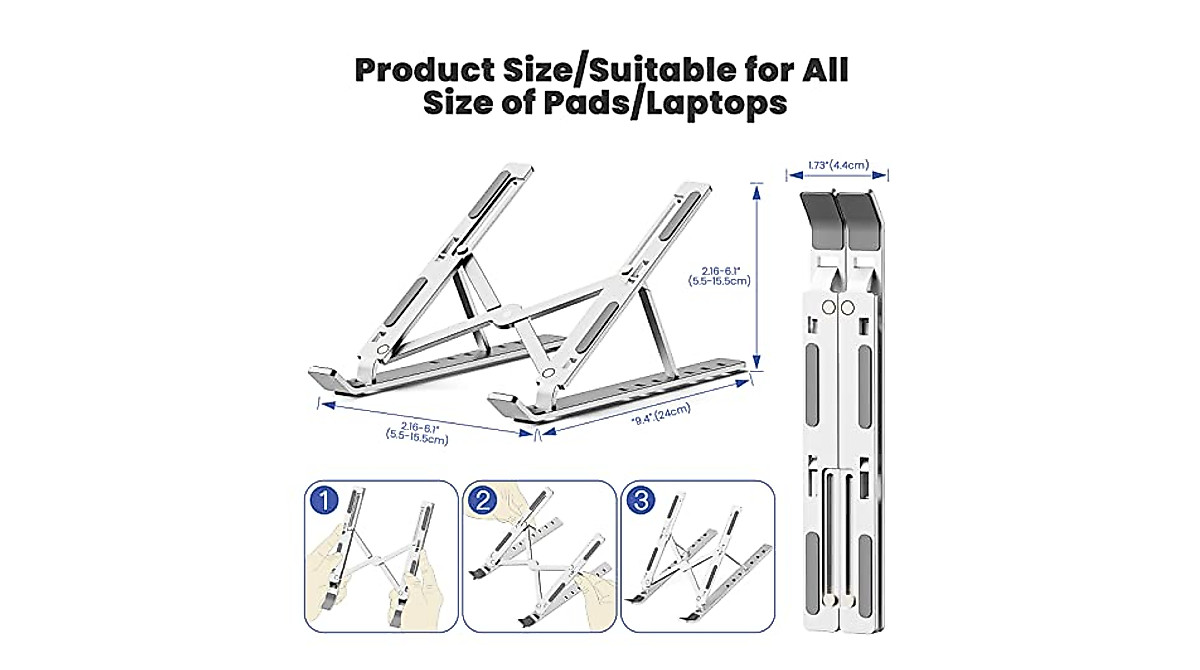 AVAKOT Portable Adjustable Ergonomic Laptop Stand