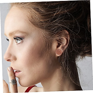 80 Pcs Accessories with Drop Earrings Wood DIY Stud Posts Jewelry Making Kit DIY Wood Stud Posts Earrings Material Earring Studs Jewelry Wood Posts Ear Stud with Hoop Earring Post