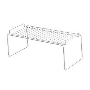 ＫＬＫＣＭＳ Spice Seasoning Rack Bathroom Organizer Multipurpose under Sink Shelf Cabinet Basket Organizer for Shower Kitchen Countertop Bathroom, White L