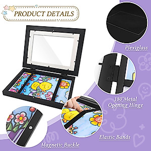 GraduationMall Kids Art Frames, Front Opening A4 Kids Artwork Display Frame Picture Frame for 50+ Pictures, Children Drawing Crafts Storage Frame