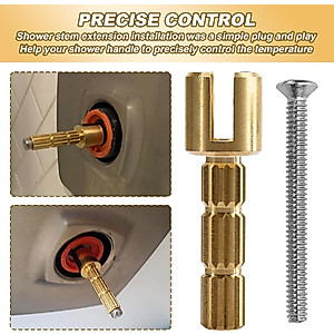 2Pcs 970-0770 Stem Adapter, for Plumbing Equipment Replacement Compatible with Pfister Securepfit Trims, Shower Handle Stem Extension Tub and Faucet Accessories Valve Extender Trim Repair