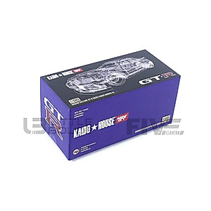 True Scale Miniatures Model Car Compatible with Nissan Skyline GT-R (R33) Kaido Works V2 Blue Limited Edition 1/64 Diecast Model Car Kaido House KHMG089