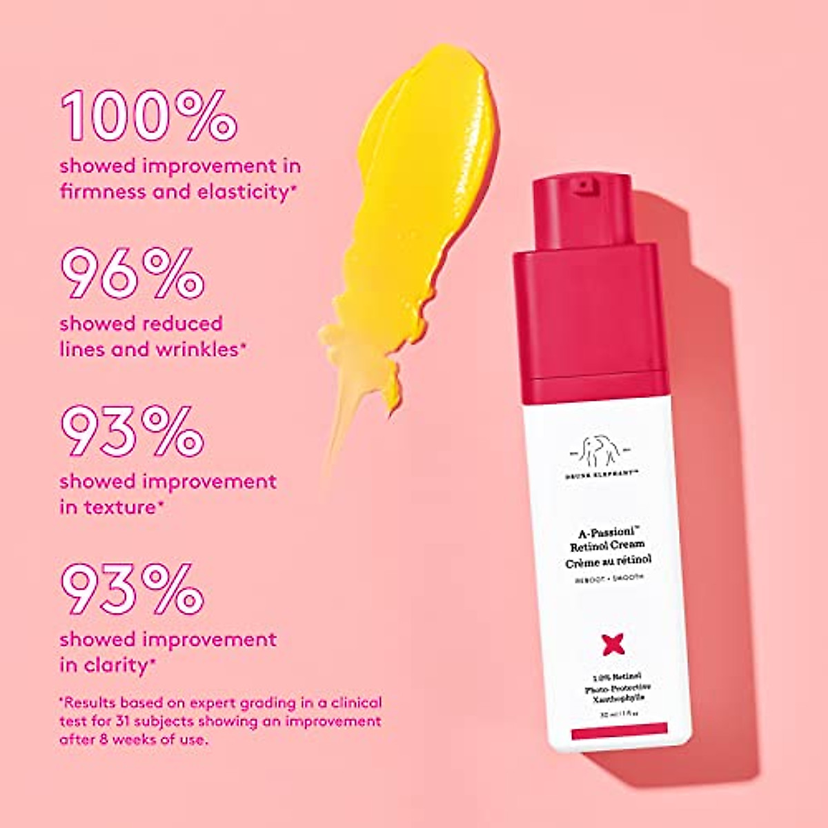 Drunk Elephant A-Passioni Retinol Anti-Wrinkle Cream. Brightening, Restorative and Vegan Face Cream with Vitamin F (30 mL / 1 Fl Oz)