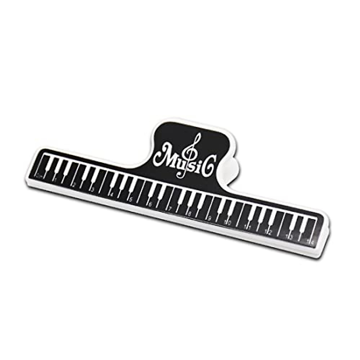 2Pcs Music Book Clip Plastic Sheet Music Holders Page Marker Clips File Clips for Shops Home Office and School Black Page Clips Book Holder