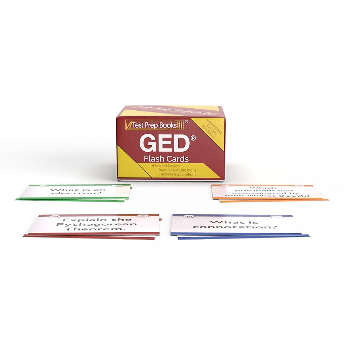 GED Study Cards 2025-2026: GED Test Prep and Practice Questions for All Subjects [2nd Edition]