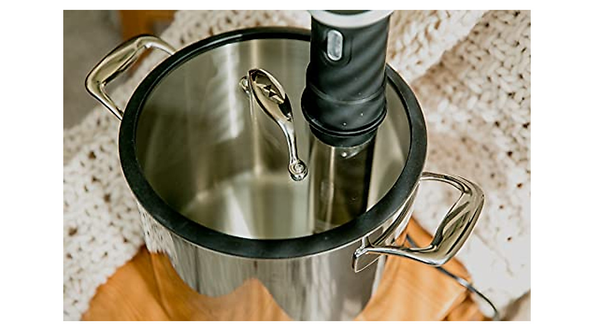 Tuxton Home Chef Sous Vide Pot 9.8-Quart for Perfect Cooking