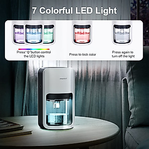 Dehumidifiers, JREAWD Portable Small Dehumidifiers for 320 Sq.Ft with Defrost Protection LED Light 40oz(1200ml) Ultra Quiet Dehumidifiers for Home Bedroom Bathroom Kitchen Closet Office RV