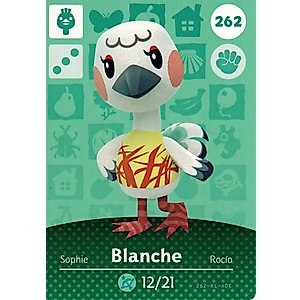 Nintendo Animal Crossing Happy Home Designer Amiibo Card Blanche 262/300 USA Version