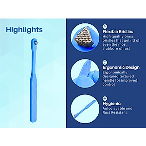 ARTMAN INSTRUMENTS Molar Band Seater & Bite Stick - Blue, Pack of 3 - Orthodontic Dental Tools for Seating Molar Bands, Braces, and Bite Adjustment - Durable, Comfortable (3)