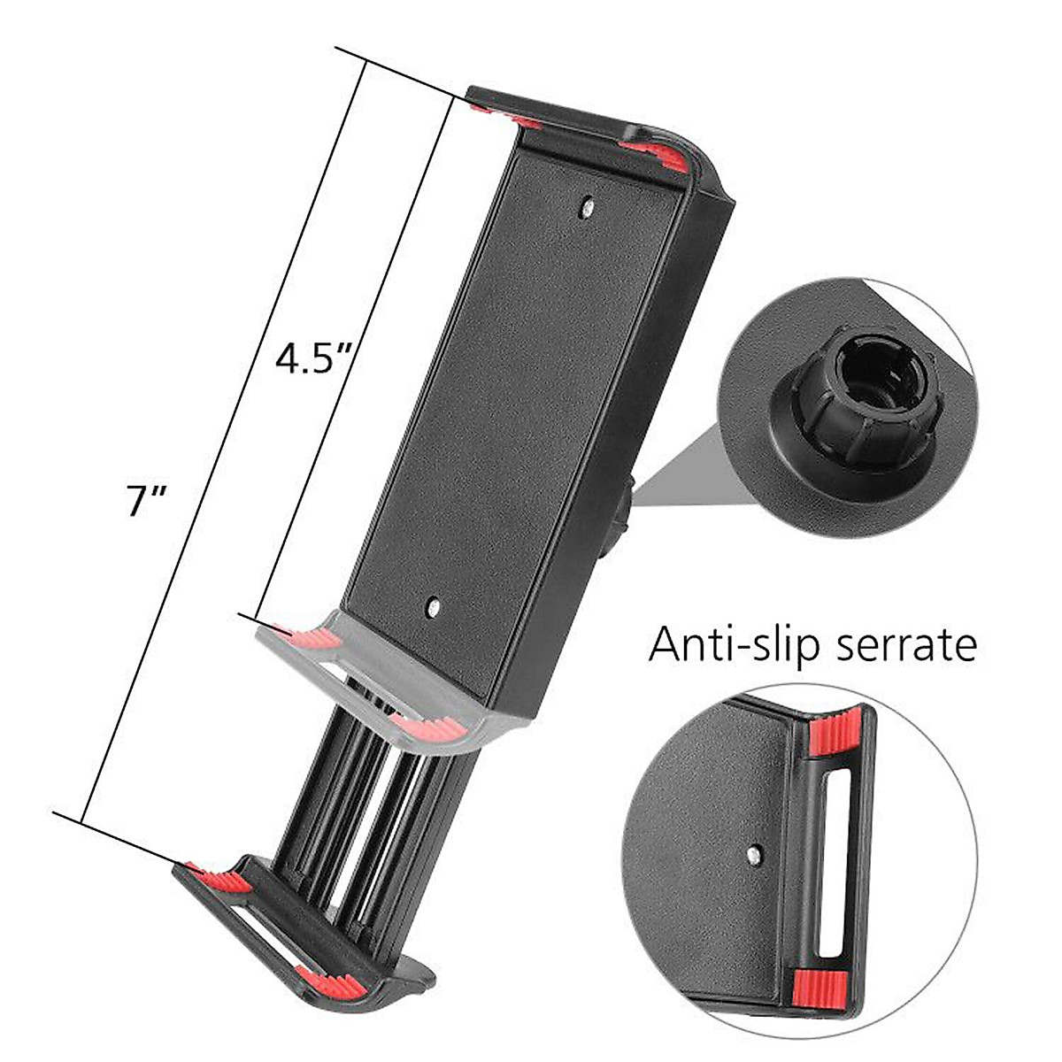 Overhead Phone Mount Stand ChromLives Phone Video Stand Articulating Arm Phone Mount Table Top with Base Adjustable 360° Cell Phone Tablet Holder Mount Desktop Compatible with Phones, Tablets, iPad