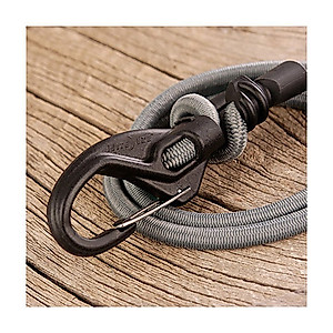 Bungee Cord, Carabiner, 10 in.L, 23/64 in.D