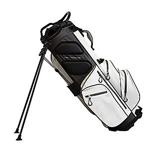 Club Champ Waterproof Stand Golf Bag, White/Black (JR989)