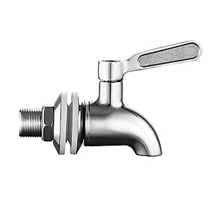 Carvedexquisitely Beverage Dispenser Replacement Spigot,Stainless Steel Faucet for Water Dispenser,Drink Dispenser Replacement Spout 2 Pack