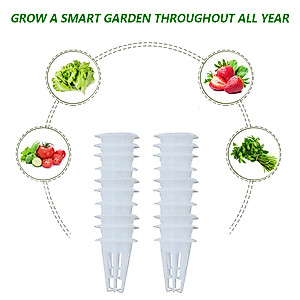 Ambgrow Seed Pods Kit for Indoor Hydroponic Garden, Square 50pcs Grow Baskets and 50pcs Grow sponges