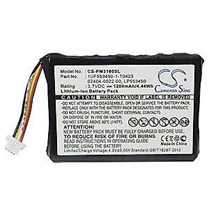 FYIOGXG Cameron Sino Battery for Cisco 3rd, F460, Generation, M31120B, M3160, Mino HD, PUDFVM31120B, S1240, U260, U260B, U260W, U260W 4 GB, Video MinoHD, Video UltraHD 1200mAh