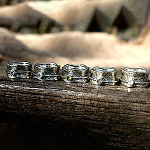 ENERGY STONE Balance and Beauty with Semi-precious Stone Sterling Silver Meditation Spinner Ring (USA88S) (10)