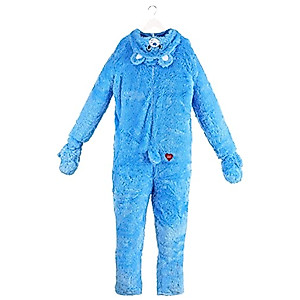 Adult Care Bears Classic Grumpy Bear Costume Grumpy Bear Onesie Suit for Men and Women Medium