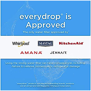 everydrop by Whirlpool Ice and Water Refrigerator Filter 4, EDR4RXD1, Single-Pack & Affresh Washing Machine Cleaner, Cleans Front Load and Top Load Washers, Including HE, 5 Tablets