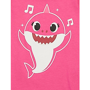 Pinkfong Baby Shark Toddler Girls 3 Pack T-Shirts Pink/Yellow/Blue 3T