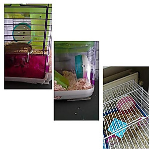 gutongyuan 5.5inch Small Pets Guinea Pig Hamster Wheel Running Sports Round Wheel Hamster Cage Accessories Gerbil Exercise Wheel for Animal Pet Toy (Blue)