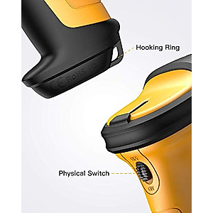 Barcode Scanner, Inateck Wireless Scanner, 2.4 GHz Adapter, 2600mAh Battery, 60M Range, Automatic Scanning, P6