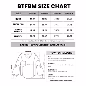 BTFBM Women's Ribbed Long Sleeve Tops 2025 Summer Spring Pullover Knit Casual V Neck Blouses Trendy Loose Fit Tunic Top(Solid Dark Green, Large)