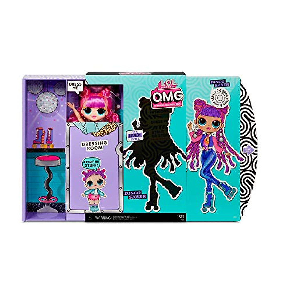 L.O.L. Surprise! O.M.G. Series 3 Roller Chick Fashion Doll with 20 Surprises