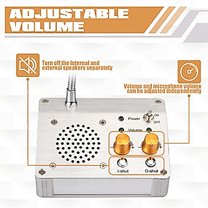 Retekess TW104 Two Way Intercom, Full Duplex Intercom System with Clear Sound, Intercom System for Dining Car, Indoor, Hospital