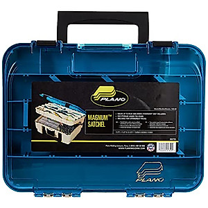 Plano 1349-00 Two Level Magnum 3449 Tackle Box, Sandstone/Blue, One Size
