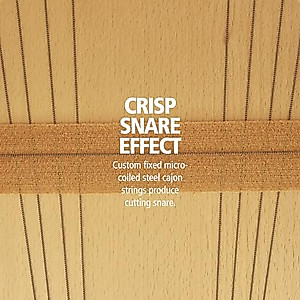 Meinl Percussion Woodcraft Pickup String Cajon Box Drum with Electronics for Amp or PA System and Snare Effect — NOT Made in China — Play with Your Hands, Baltic Birch, 2-Year Warranty (PWC100B)