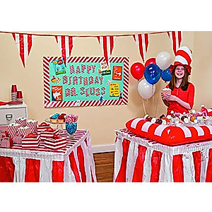 Fun Express Red & White Pennant Carnival Banner (100 feet long) Event Supplies