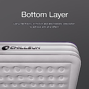 CHILLSUN Twin Air Mattress with Built in Pump,16" Durable Blow Up Bed Double-High Inflatable Mattress with Flocked Top,Easy Inflate,Portable for Home&Camping