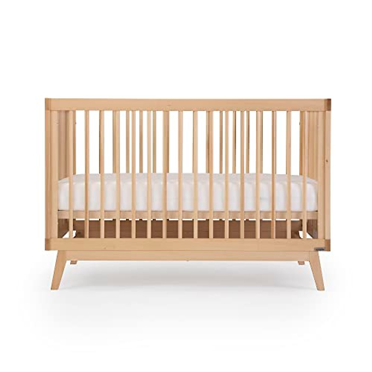 dadada Baby Soho 3-in-1 Convertible Crib – GREENGUARD Gold Certified, Made in Italy, Solid Beechwood – Adjustable Mattress Height, Modern Design 53.15 x 29.95 x 36.7 in 3 Colors (Natural)