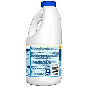 Clorox Disinfecting Bleach, Concentrated Formula, Regular - 43 Ounce Bottle (Package May Vary)