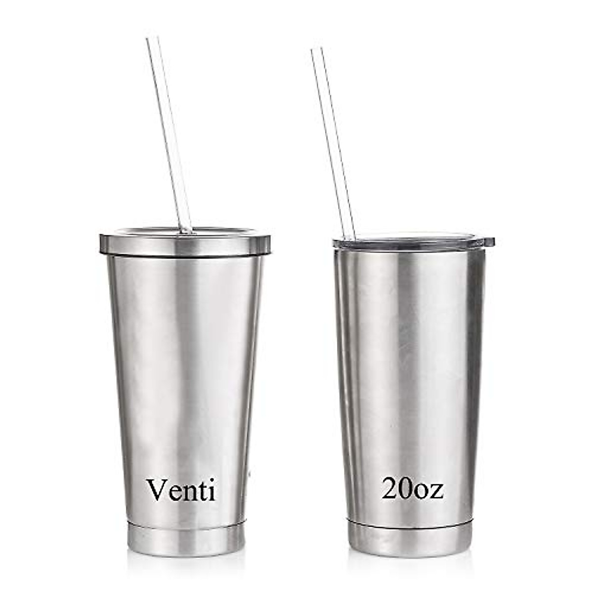 ALINK 10.5" Tritan Clear Hard Plastic Straws, Long Reusable Drinking Straws for 30 oz Tumblers, Mason Jars, Set of 10 with Cleaning Brush - DISHWASHER SAFE