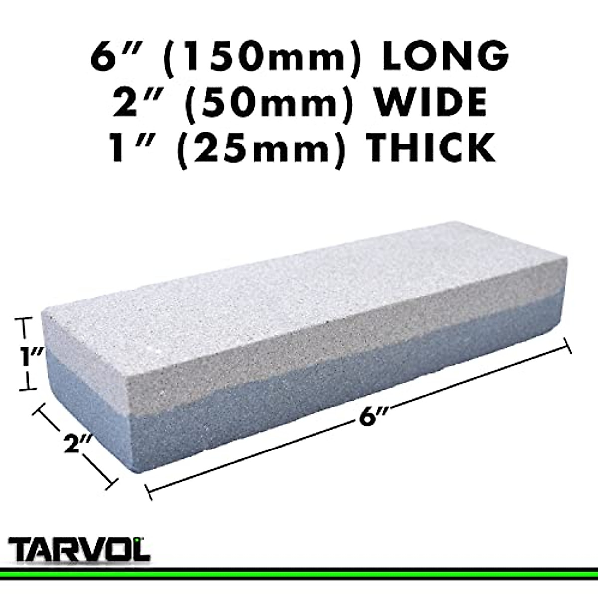 Combination Knife/Tool Sharpening Stone (2 Sided - Ultra Fine & Medium Grit) - Rectangle Sanding Stone Block - Perfect for Sharpening & Polishing Knives, Tools, Bits, Chisels